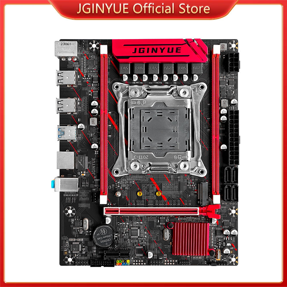 JGINYUE X99 D3 Motherboard LGA 2011-3 Xeon E5 V3 V4 CPU DDR3 RAM Dual ...
