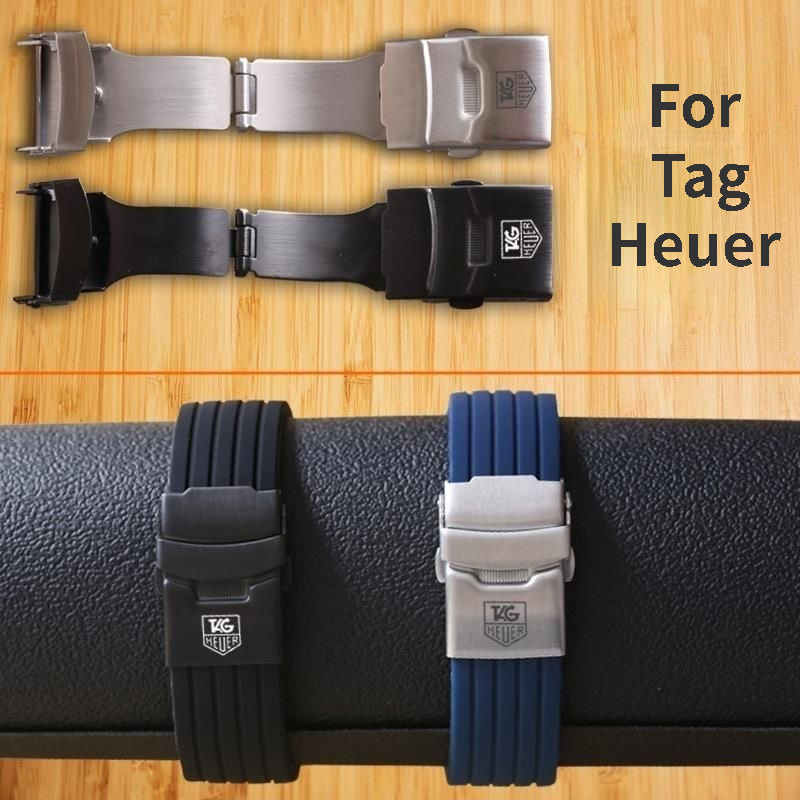 For TAG Heuer Silicone Rubber Strap 18/19/20/21/22/24mm Watch Band ...