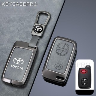 Grey leather key case keybox for Toyota Camry Crown Majesta Highlander ...