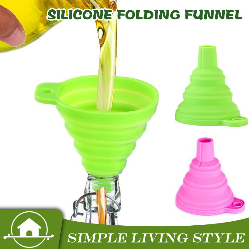 Folding Funnel Telescopic Long Neck Funnel Oil Grid Liquid Sorting ...