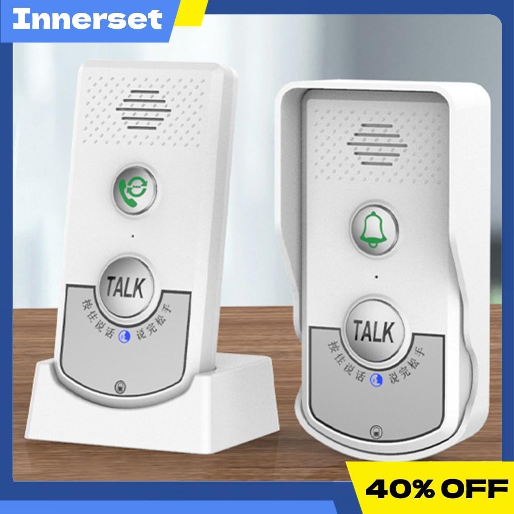 2 Way Voice Intercom ABS Wireless Intercomunicador Doorbell System Unit ...