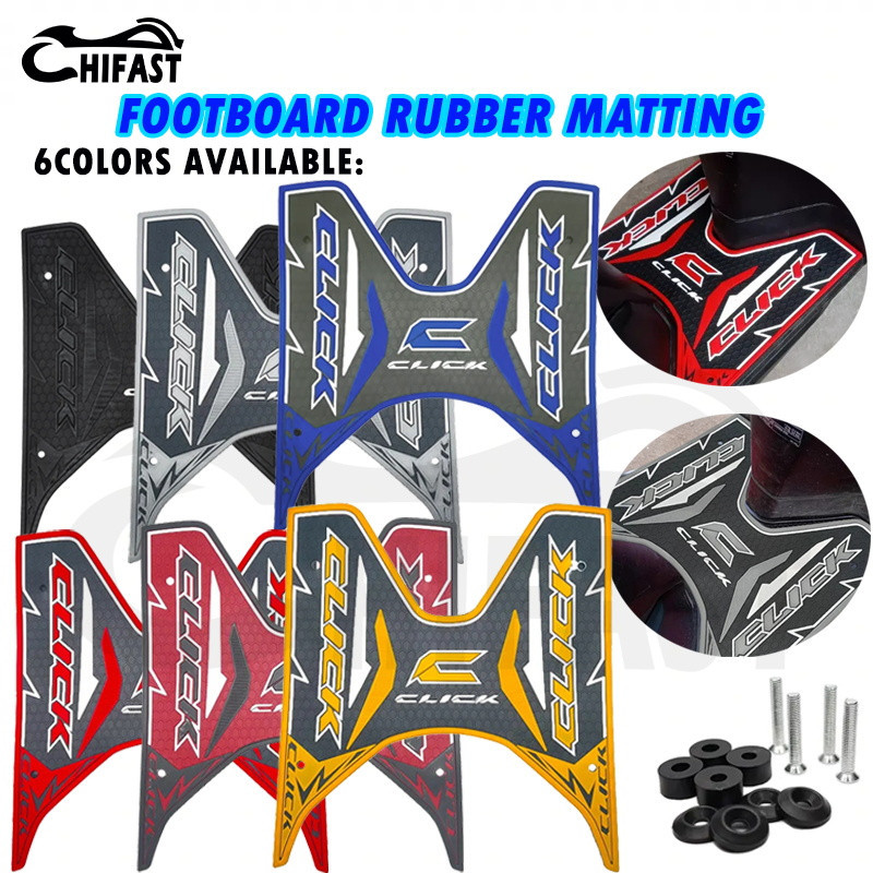 HONDA CLICK V2 CLICK V3 FOOTBOARD MATTING CARBON C-045 / FORGED C-10269 ...