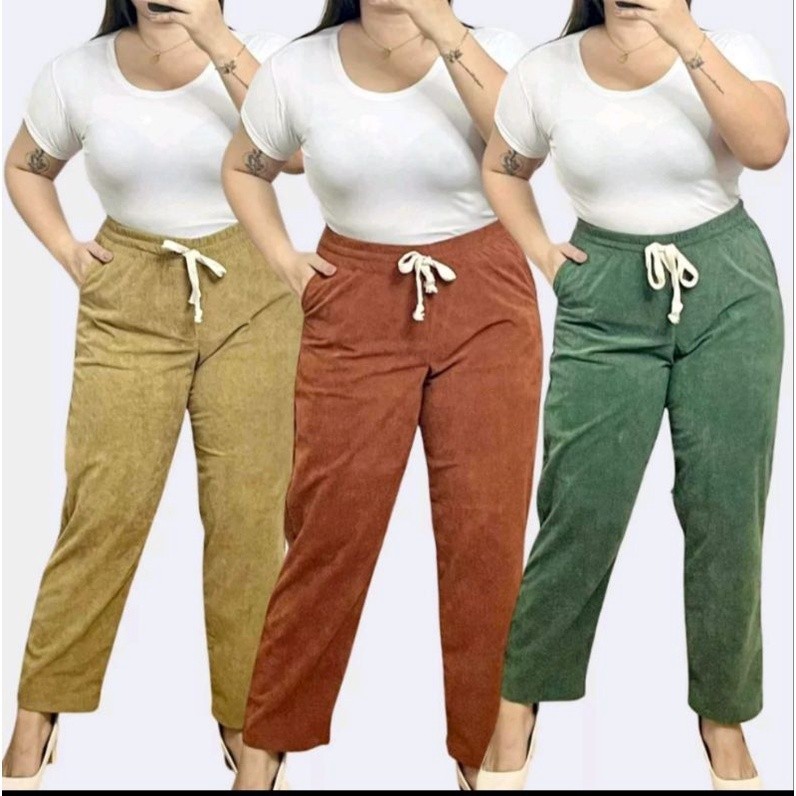 CurvyFashionTrends - PLUS SIZE CORDUROY TAILORED PANTS up to 3XL BODY ...