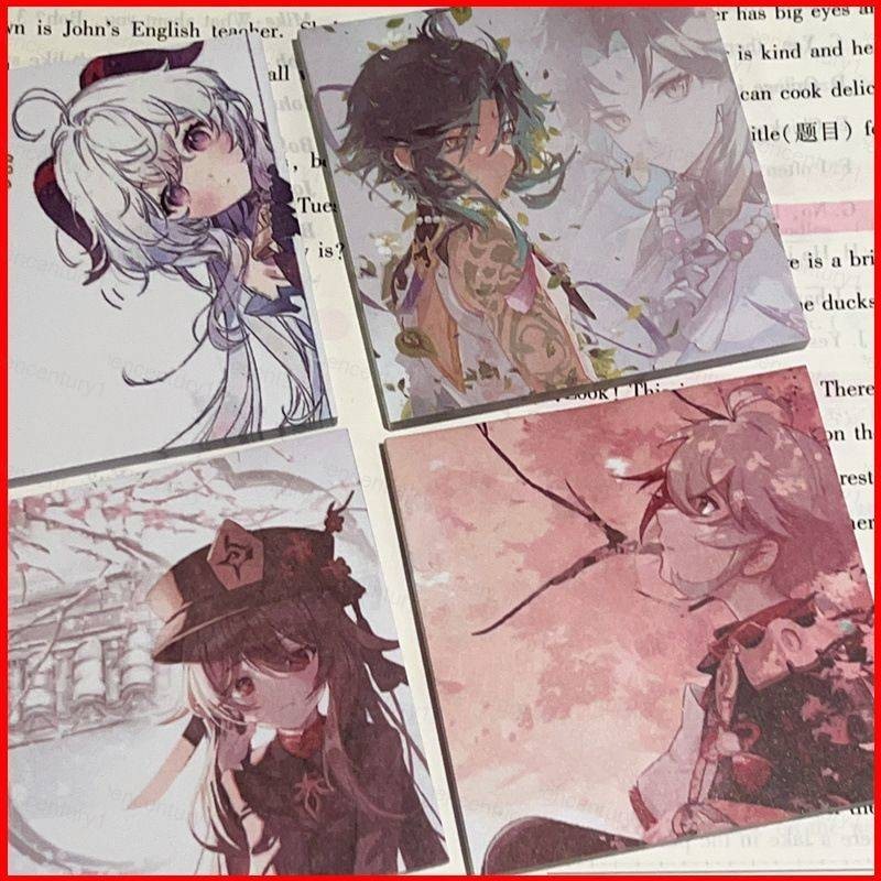YS Genshin Impact sticky note cartoon cute pad Stickable note Ganyu ...