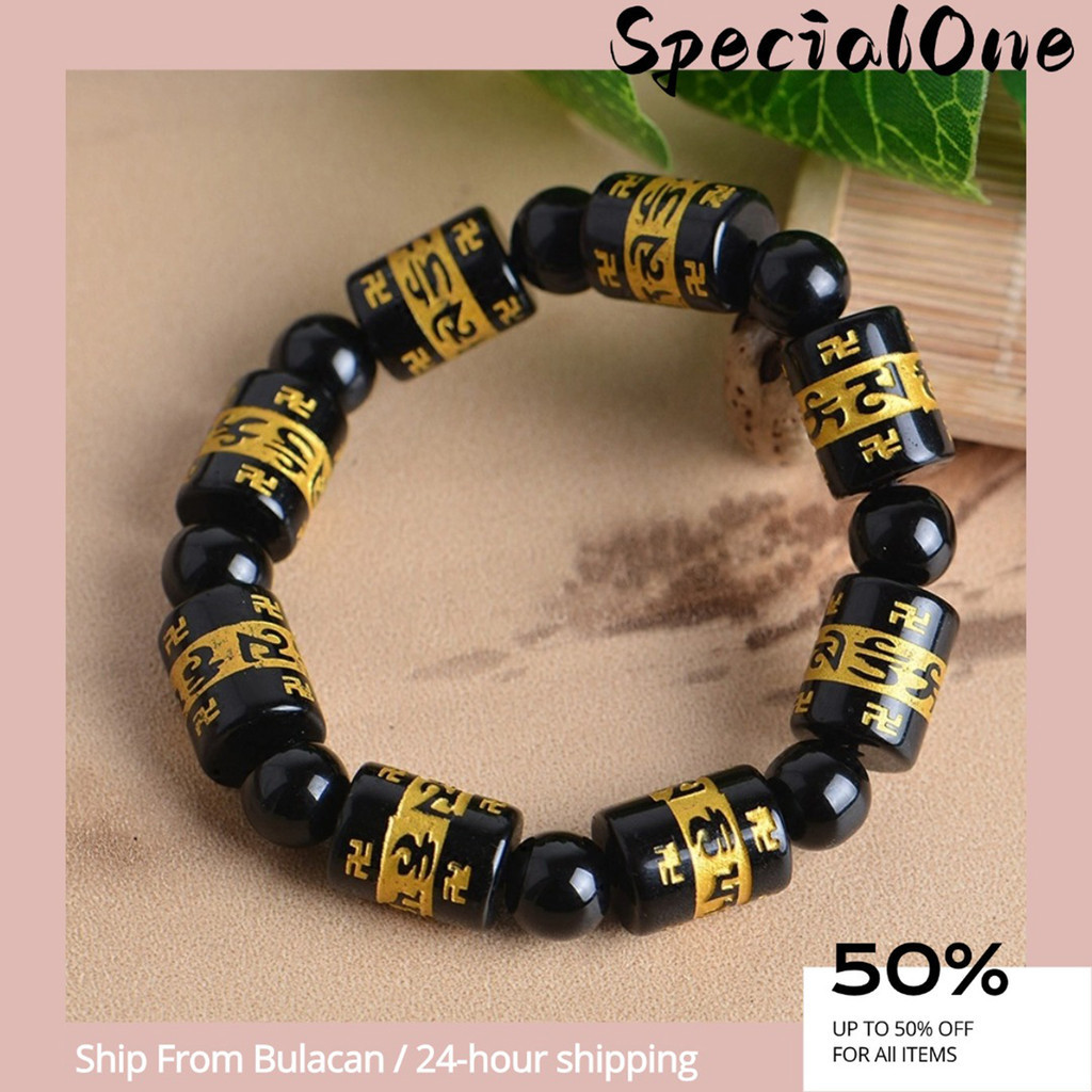 Imitation Crystal Buddha Bead Bracelet Charm Mantra Bracelet Unisex ...