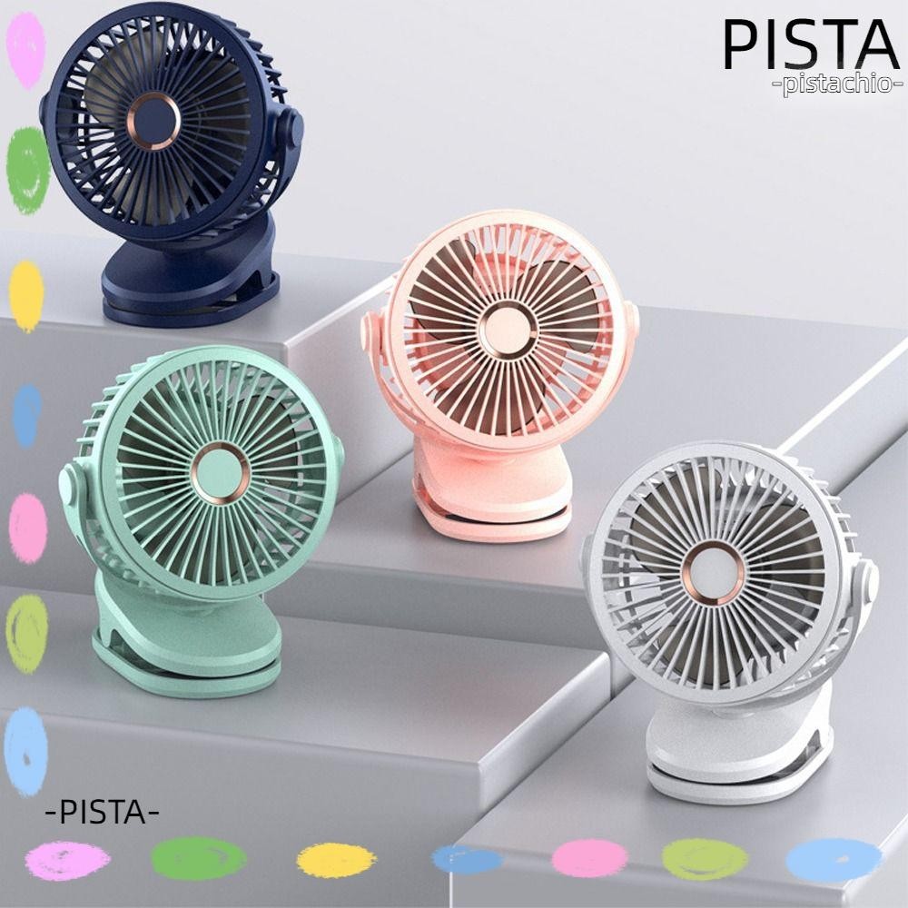 PISTA Table Fan, Rechargeable USB Charging Clip On Fan, Fashion ...