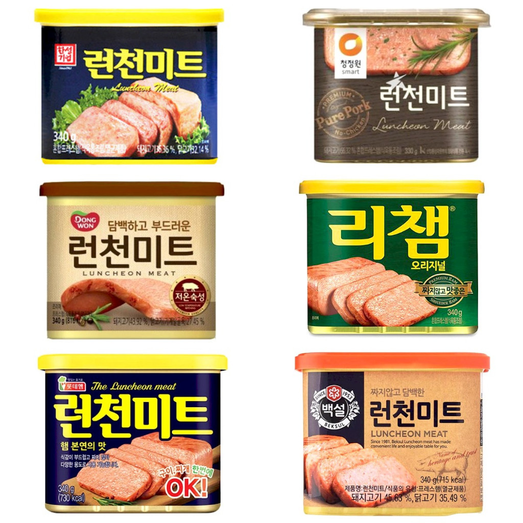 KOREAN LUNCHEON MEAT 340G HANSUNG/O'FOOD/CJ/DONGWON/LOTTE (AUTHENTIC ...