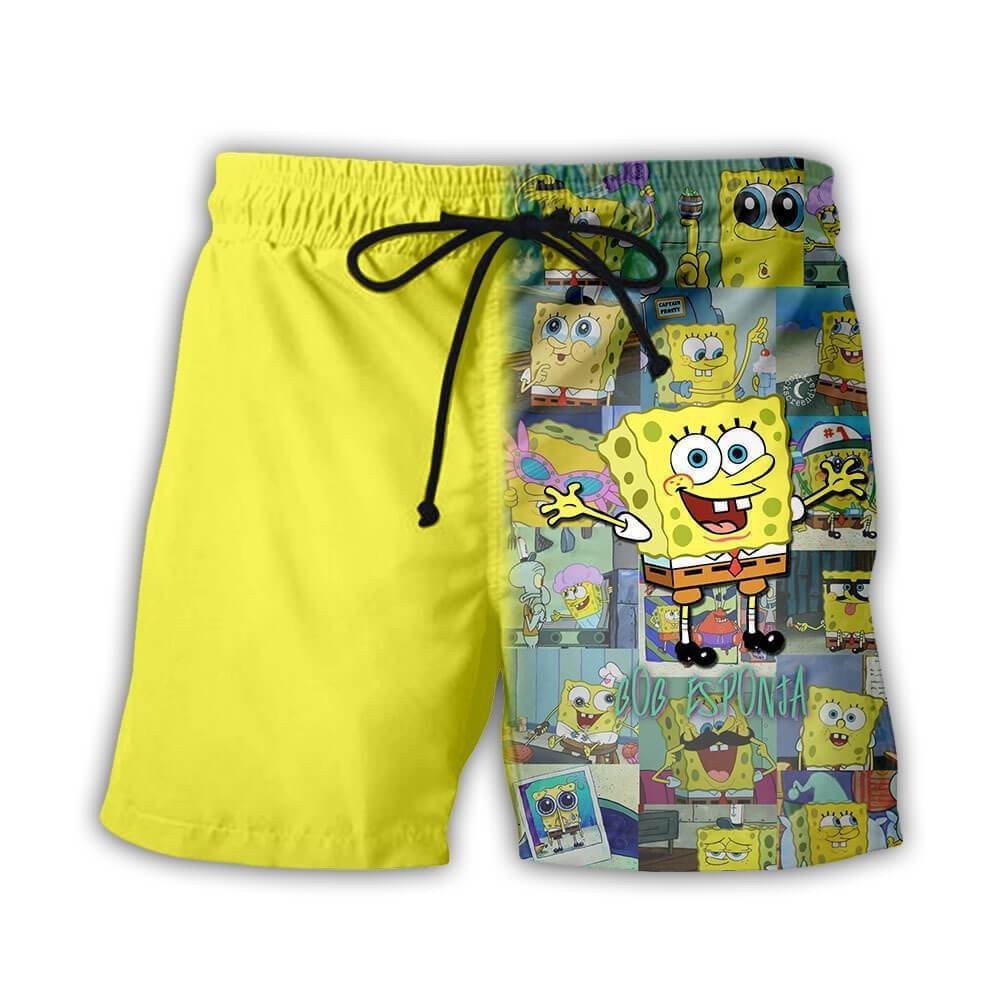 E-commerce Shopee Europe America 3D Digital Printed Shorts SpongeBob ...