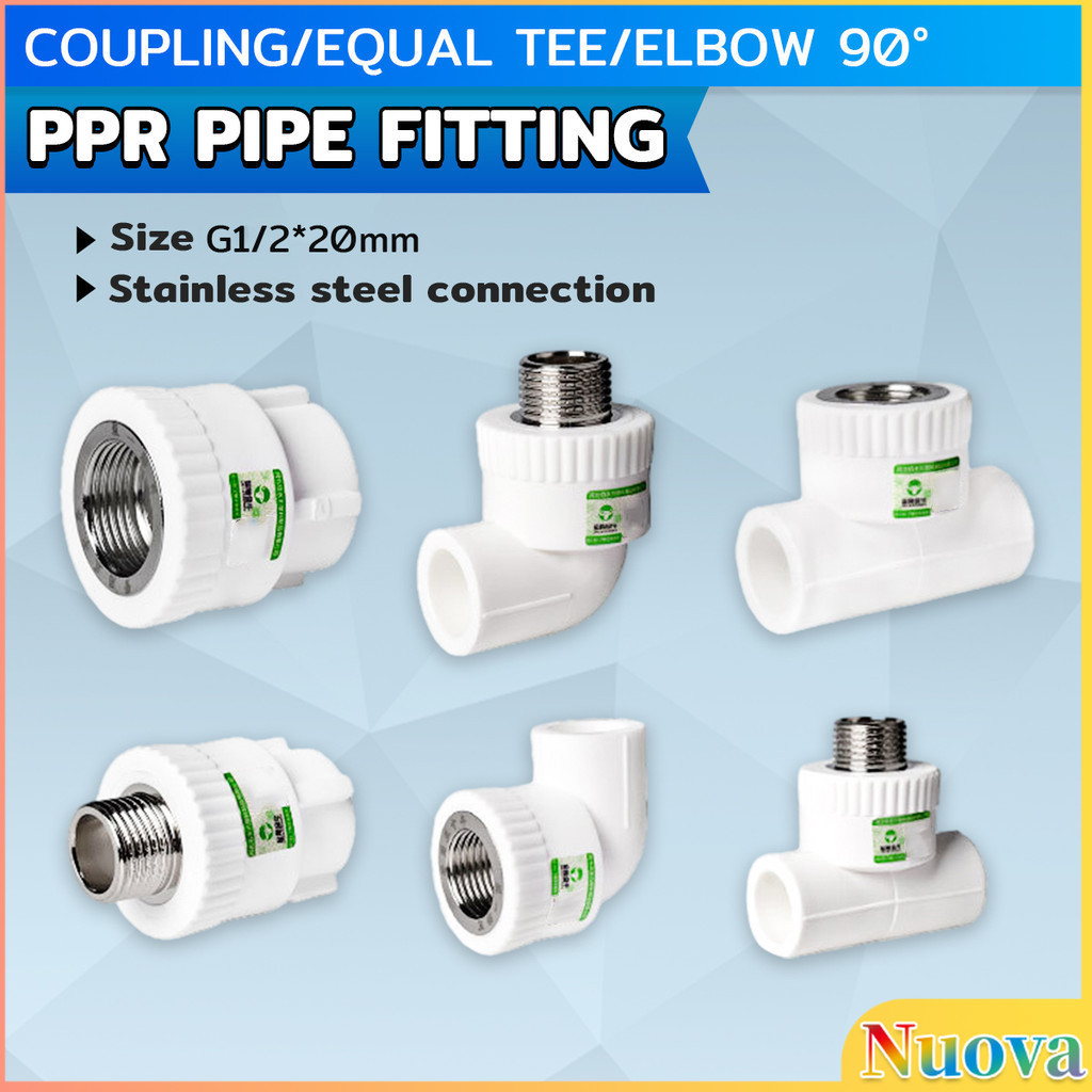 Nuova PPR Pipe Fitting 1/2 Inch Water Pipe Tube Hose Fitting Adapter ...