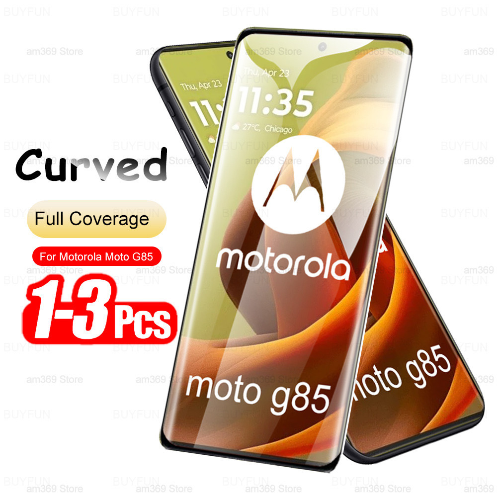 1-3Pcs Curved Tempered Glass For Motorola Moto G85 6.67inch 2024 Front ...