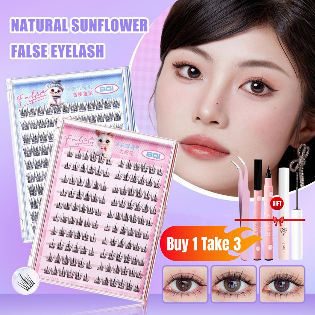 【No Need Glue】BQl 100-120 Cluster False Eyelashes New Upgraded Softer ...