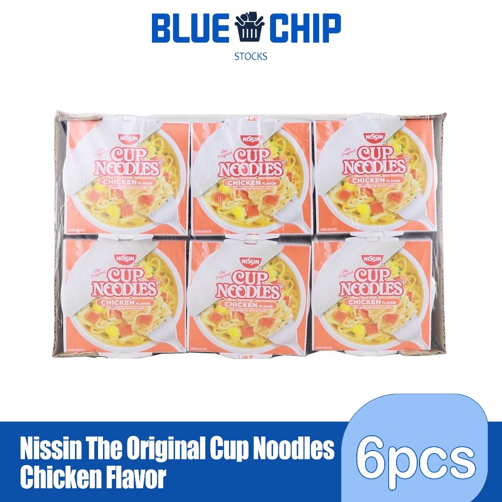 BlueChip Nissin The Original Cup Noodles Chicken Flavor 6pcs | Shopee ...