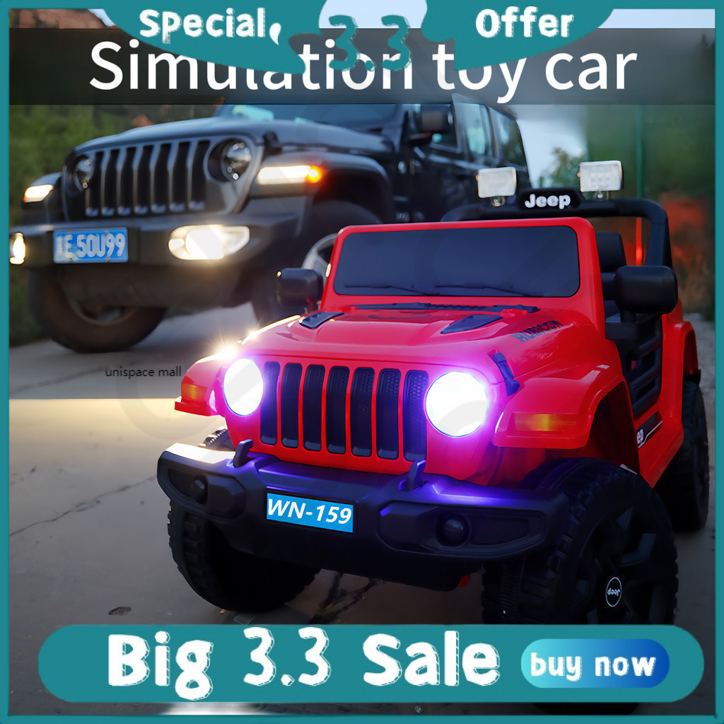 Electric Car for kids Rechargeable Remote Control Vehicle Outdoor Two ...