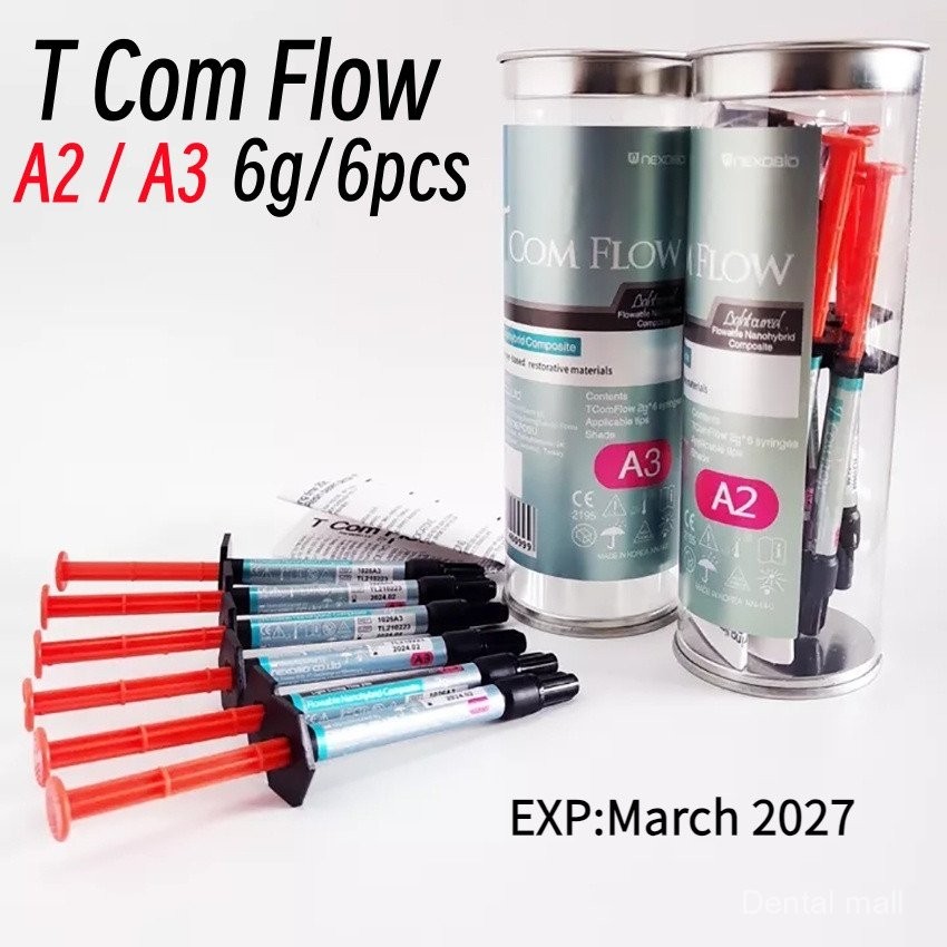 Korea Dental 6PCS Tcom Flow Composite dental materials and supplies ...
