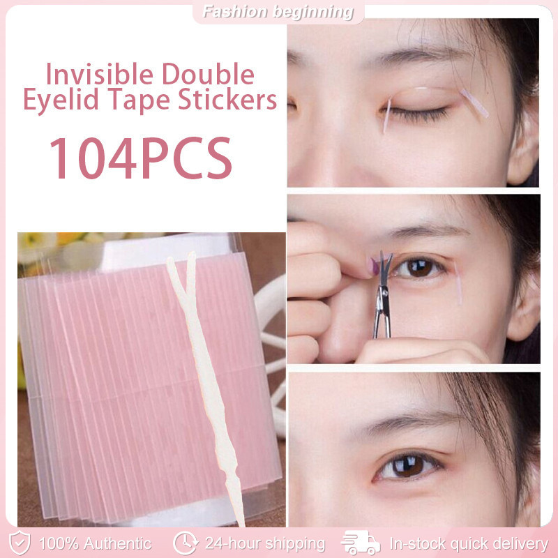 104PCS Double Eyelid Tape Hooded Eye Lift Droopy Eyelid Lifter Eye Lid ...