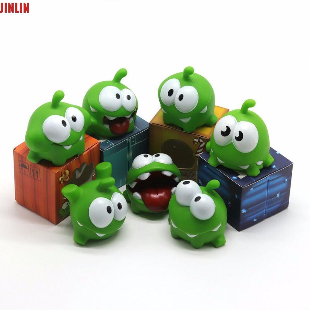 JINLIN Om Nom Doll Toys Cartoon Toys Kawaii Cartoon Doll Desktop ...