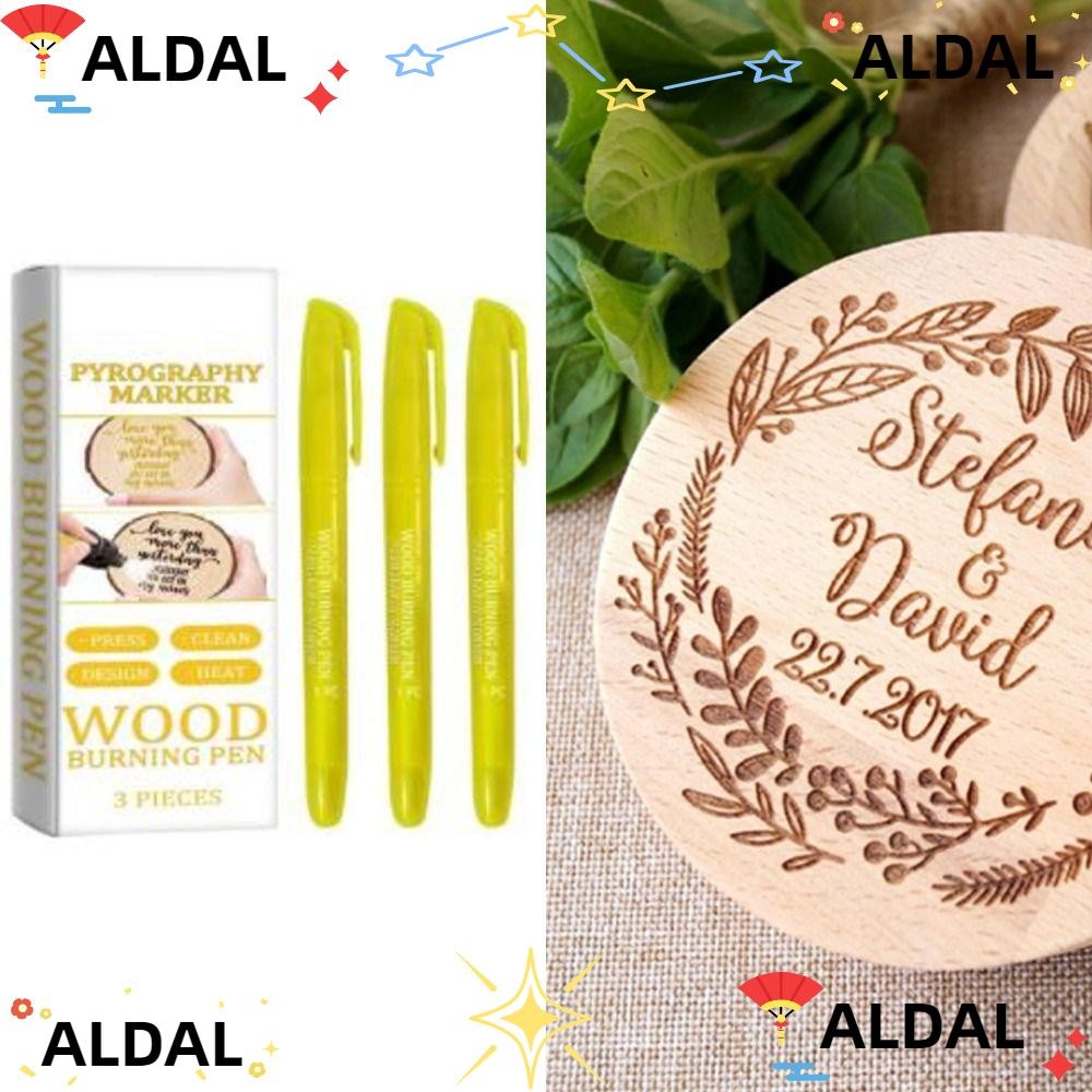 ALDAL Burning Pen, Durable Resin Wooden Burning Marker Pens, Long ...