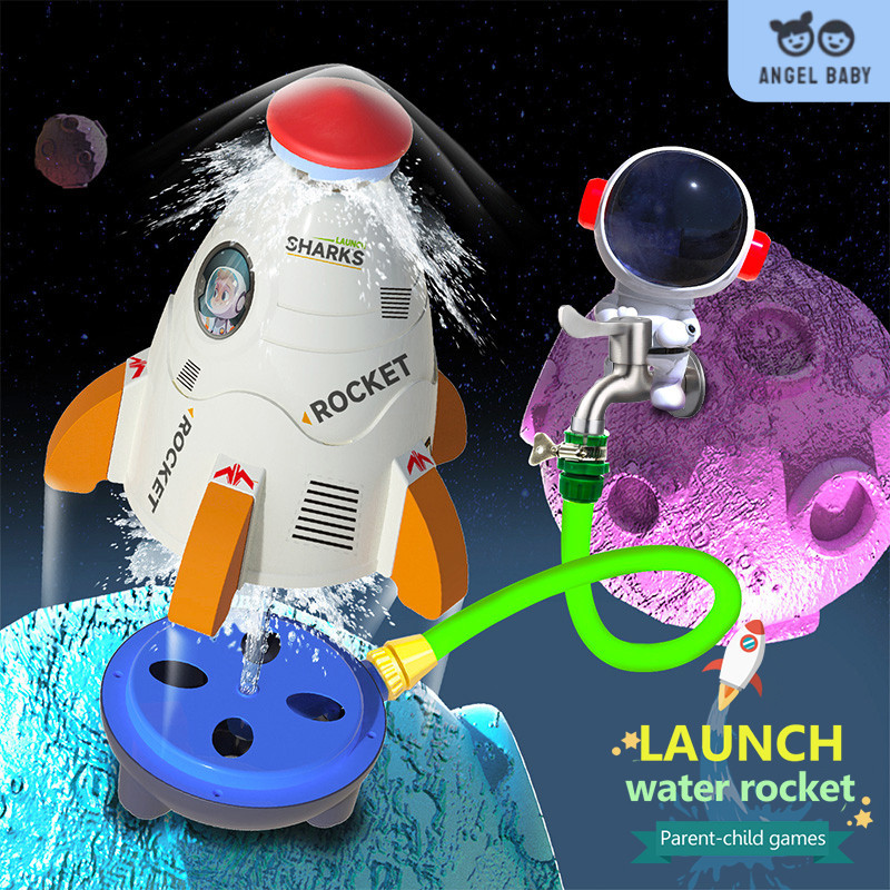 Rocket Launcher Outdoor Water Pressure Water Spray Toys for Kids Mini ...