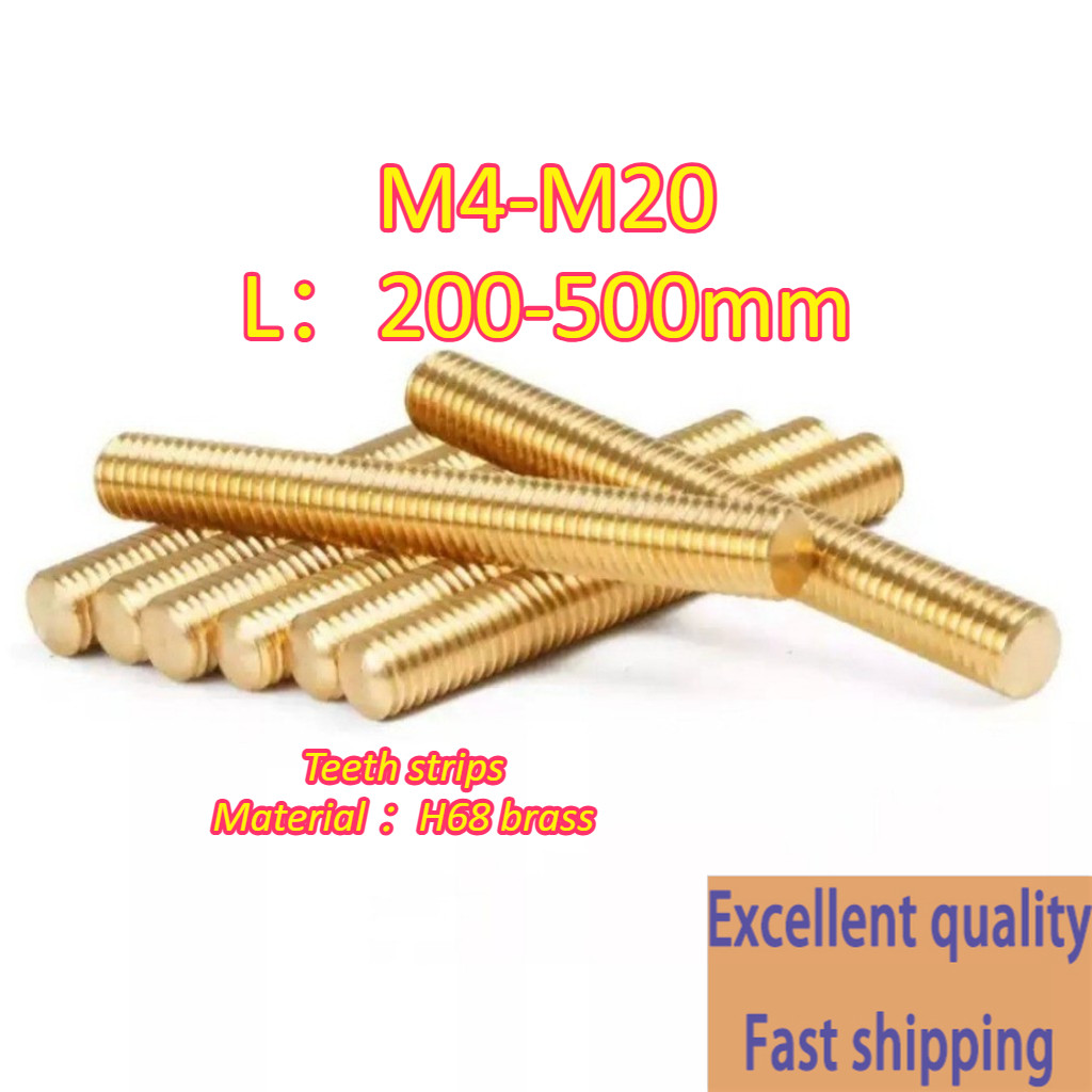 Brass Wire Rod/Tooth Strip Full Tooth Thread Screw Tooth Rod M4-M20 ...