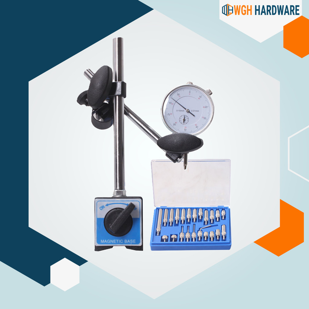 WGH Magnetic Base & Thickness Gauge Set Mounting Arm Stand Fine ...