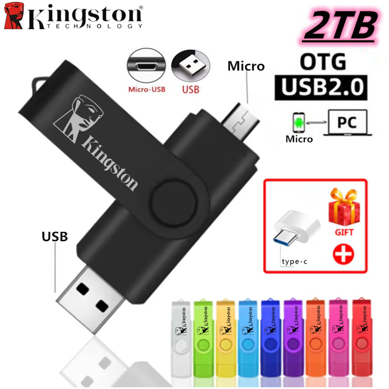 2TB Mini Flash Drive 3-in-1 OTG USB Type-C Adapter 1TB 512GB 256GB High ...