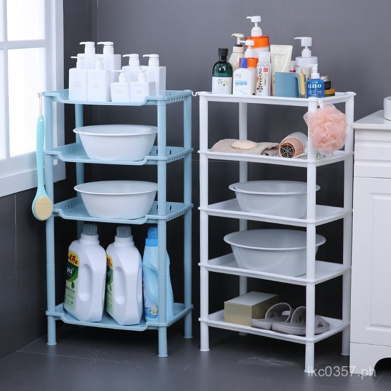 Cosmetics Storage Rack Bathroom Basin Rack Toilet Plastic Washroom ...
