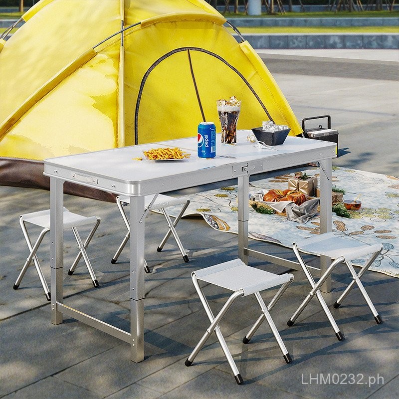 Portable Folding Night Market Folding Table and Chair Set Outdoor ...