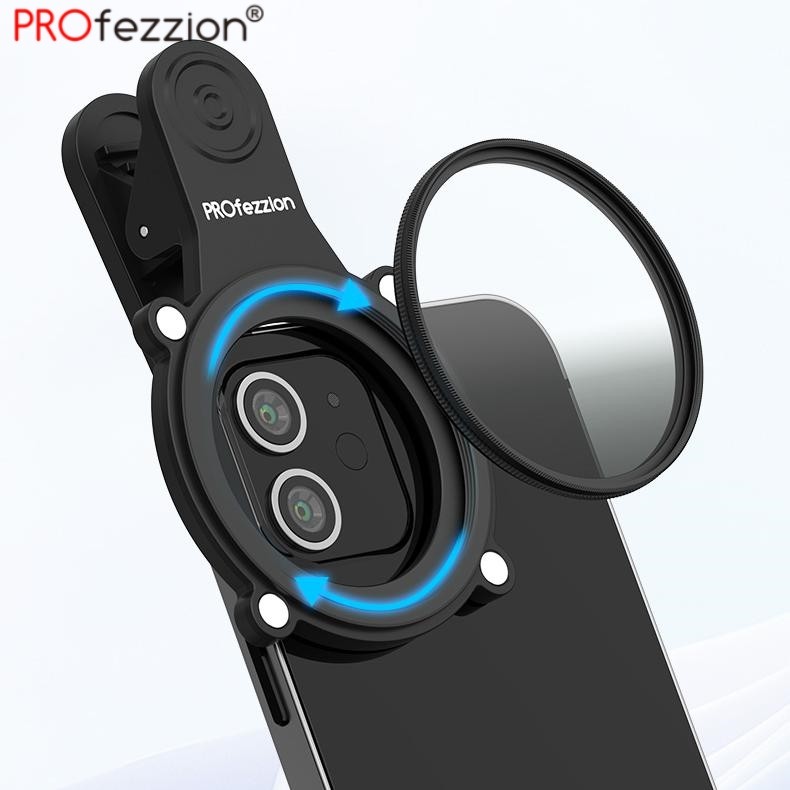 PROfezzion Phone Filter Clip & Cell Phone Lens Hood Filter Adapter ...