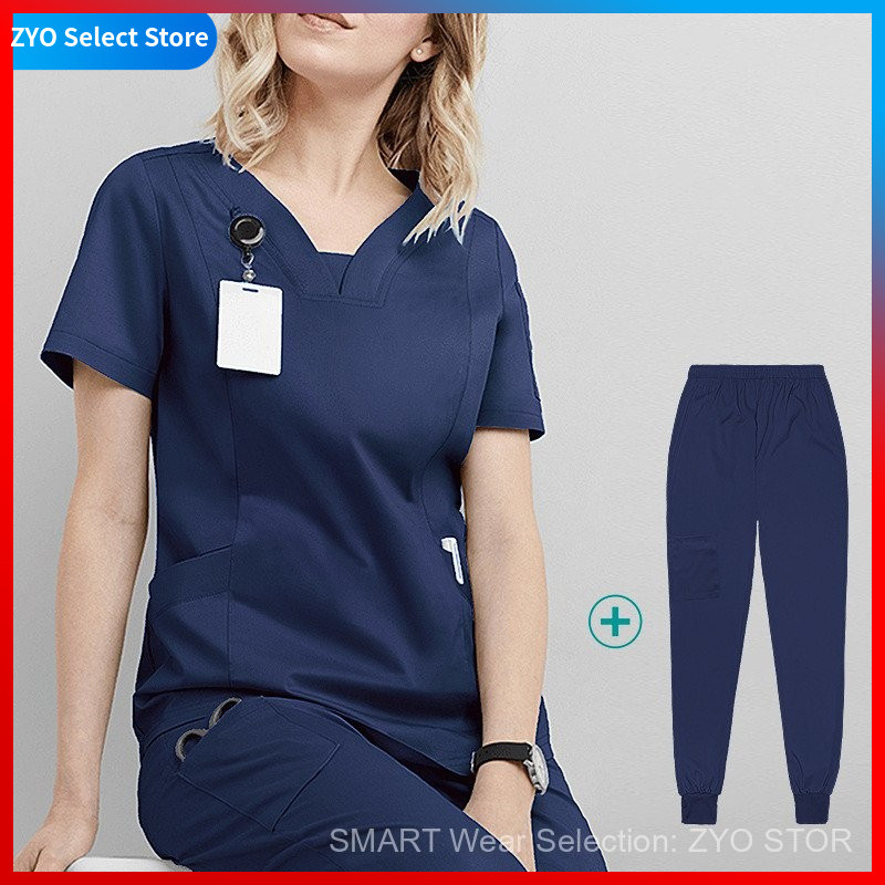 Dental Hospital Operating Room Scrub Set Doctor Nurse Uniform Beauty ...