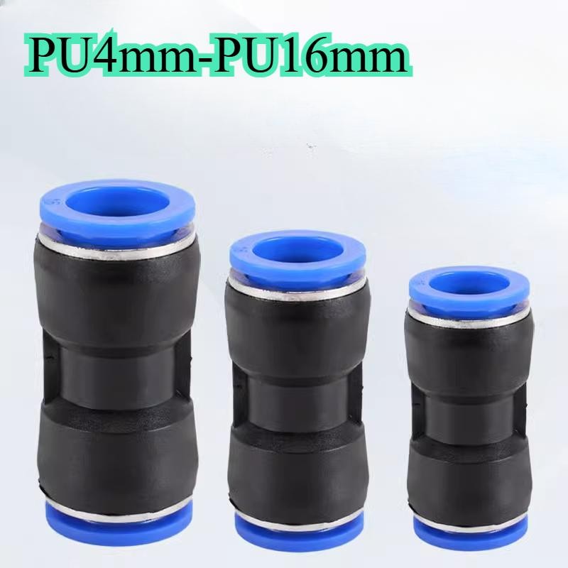 Pu Pipe Pneumatic Straight-through In-Line Quick Connector Straight ...
