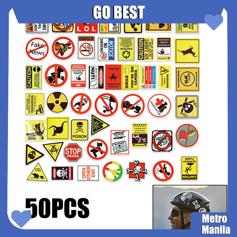 50 Waterproof And Movable Warning Signs Keep Fire Away Signage Sticker ...