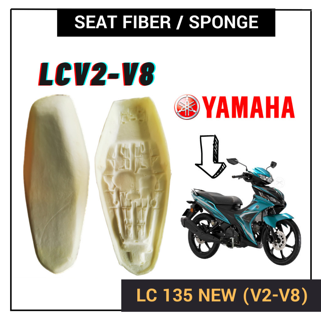 YAMAHA LC135 NEW LC2 LC NEW V2 V8 FI V3 V4 V5 V6 V7 SPAN SEAT FIBER ...