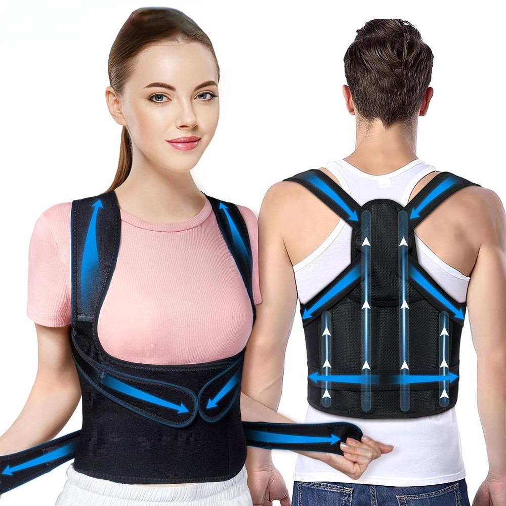 1Pc Adjustable Back Brace Posture Corrector for Women Men,Back ...
