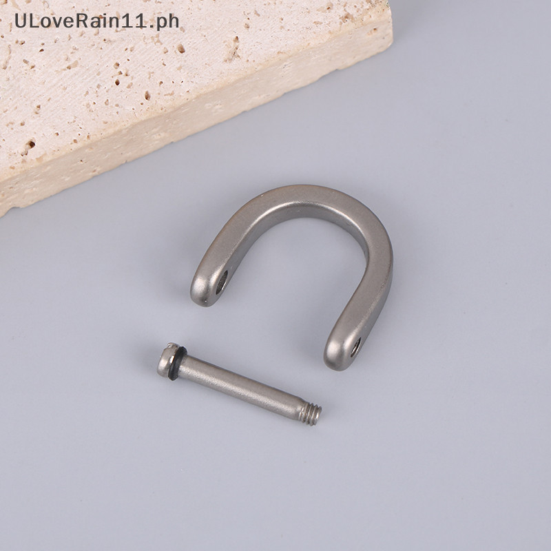 ULoveRain Titanium D Ring Key Shackle U Shape Key Ring Horseshoe Clasp ...