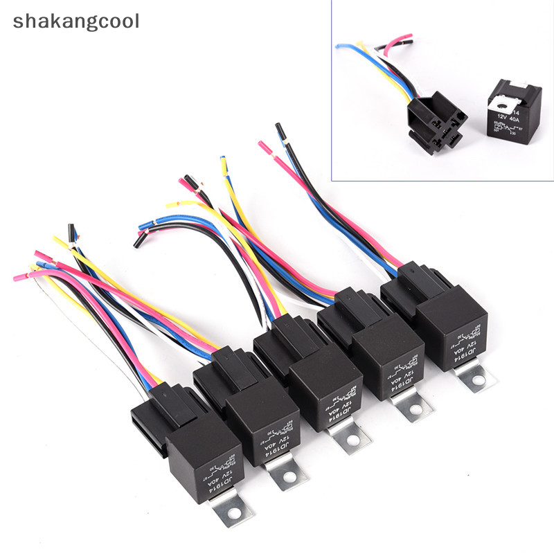 SCPH Waterproof Automotive Relay 12V 5Pin 40A Car Relay 12V 5Pin With ...