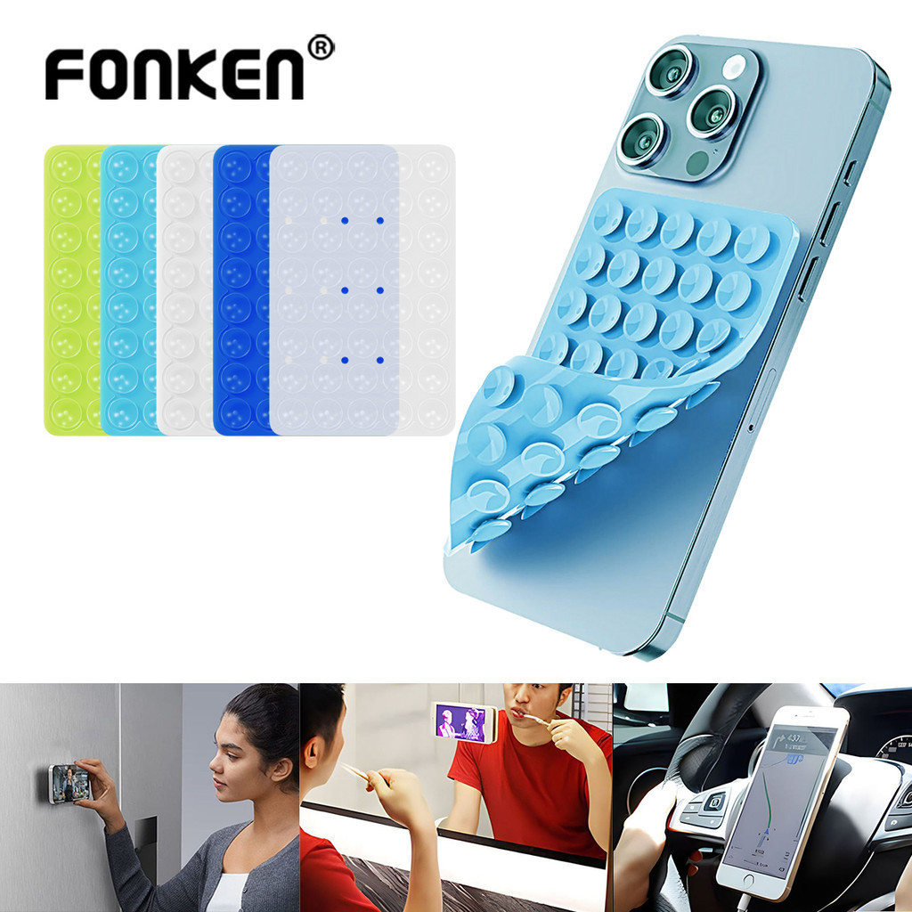 Fonken Double Side Backed Silicone Suction Pad For Mobile Phone Fixture ...
