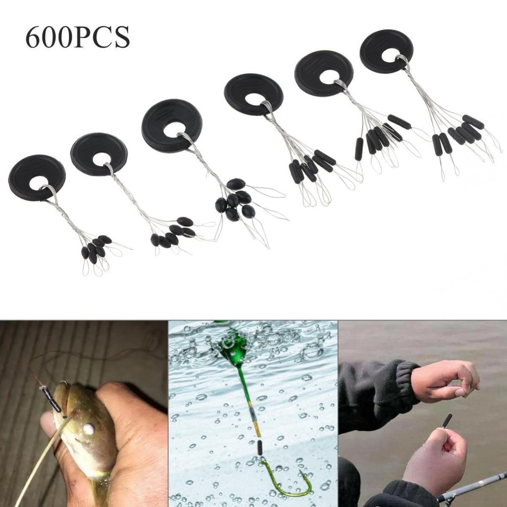 600pcs Rubber Black Float Stopper for Space Beans Oval / Cylindrical ...