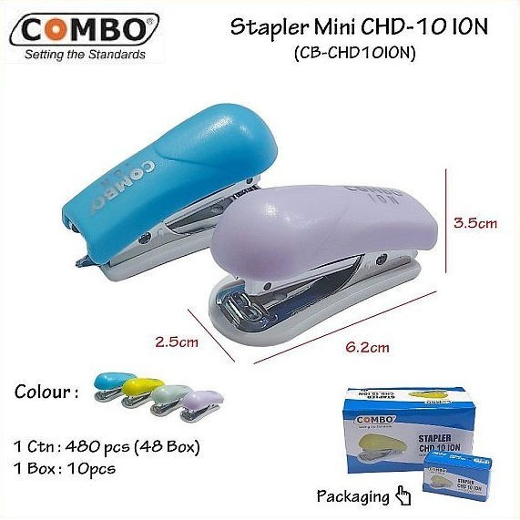 Stapler / Hekter / Mini Stapler Combo CHD-10-ION | Shopee Philippines