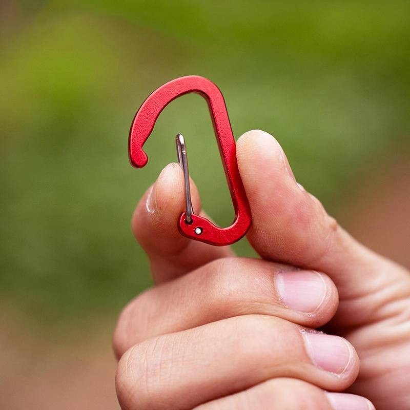 20pcs/Lot Outdoor Travel Mini Carabiners Lightweight Aluminum Alloy ...