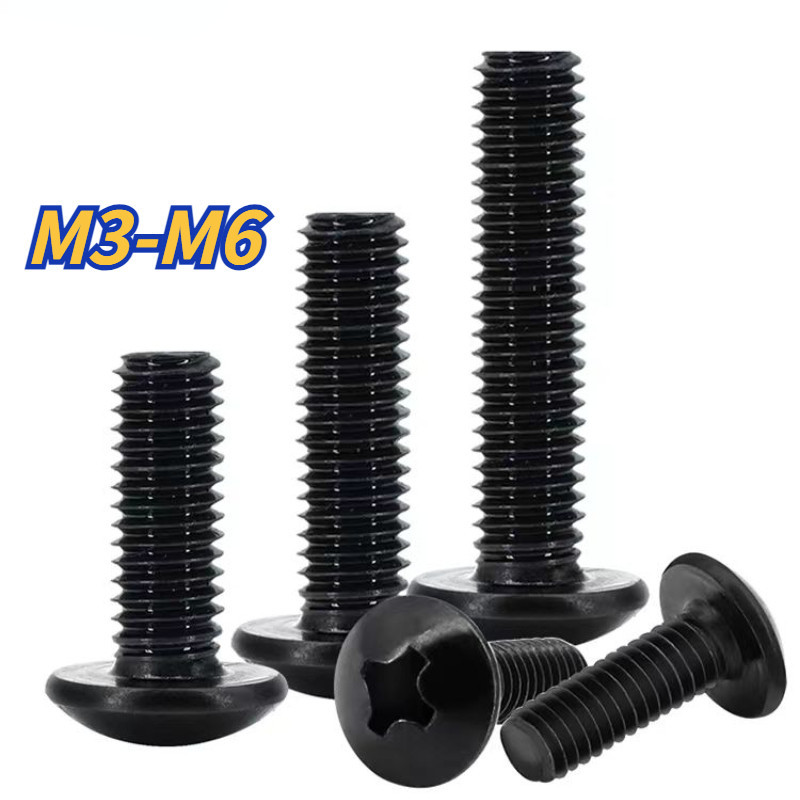 [XNY] 304 Stainless Steel Black Large Flat Head Phillips Screws ...