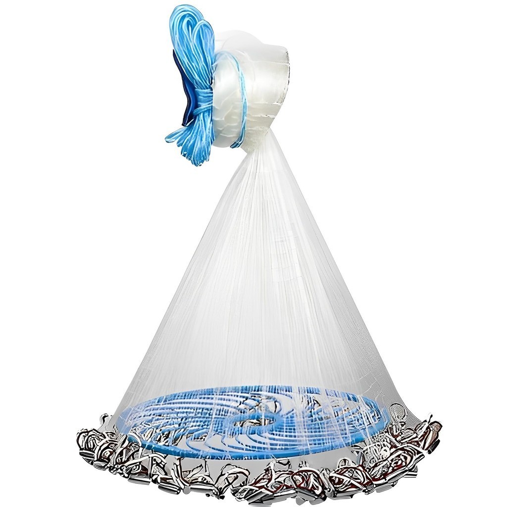 Cast Nets for Fishing Handmade Cast Net 4FT-12FT Casting Nets for Bait ...