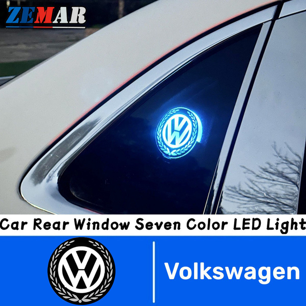Universal Volkswagen Car Triangle Window LED Decorate Light Car Rear ...