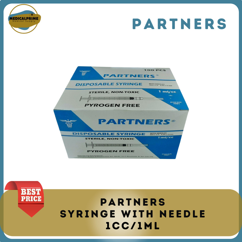 MEDIPRIME Partners Disposable Syringe 1ml/1cc | Shopee Philippines