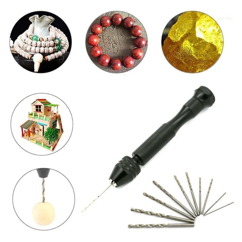 zb* for Sharp HSS Micro Mini Twist Drill Bits Set Hole Maker Pin Vise ...