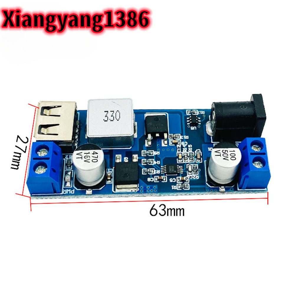 DC-DC 24V/12V To 5V 5A Step Down Power Supply Buck Converter Replace XY-3606 LM2596S Adjustable ...