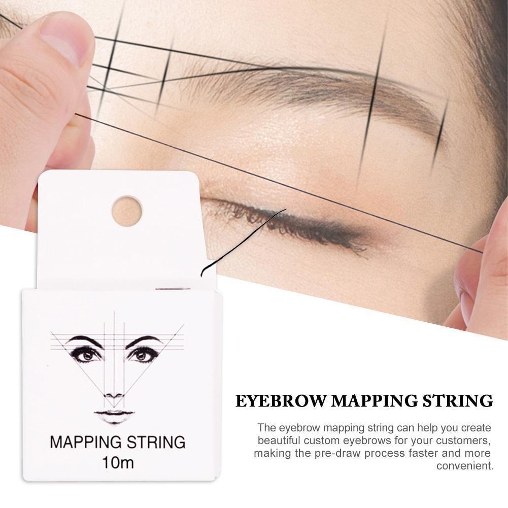 Professional Beauty Mapping String Durable Skin-friendly Disposable Eyebrow Mark Line Makeup ...
