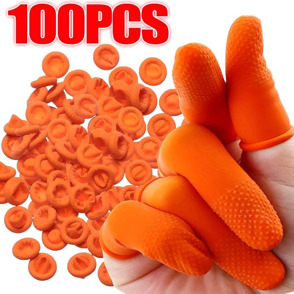 Disposable Latex Rubber Finger Cots / Anti-static Fingertips Protector ...