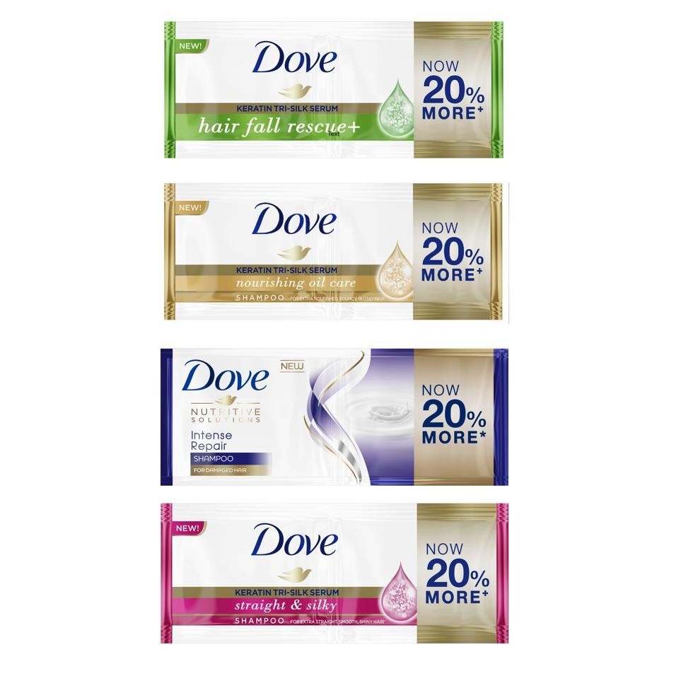 Dove Shampoo ( Pink, Blue, Green, Gold) 12ml | Shopee Philippines