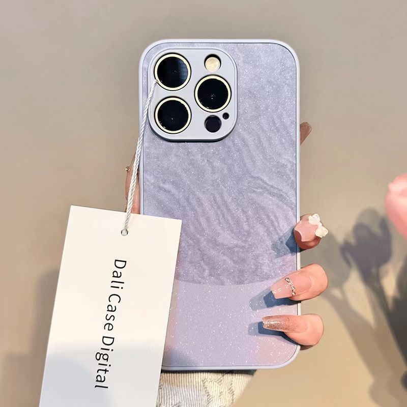 Luxury splicing Color Glitter Marble phone case for iPhone15 14 13 12 ...