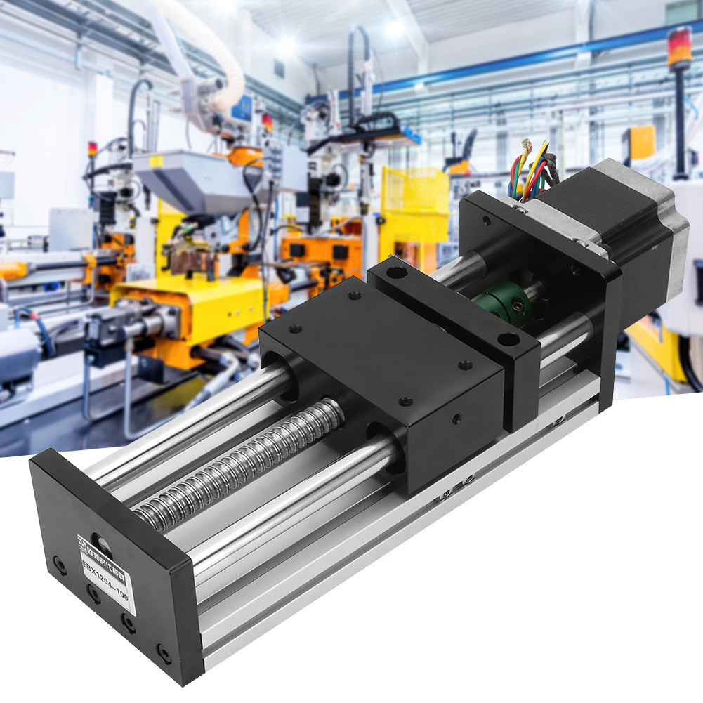 Maib Ball Screw Linear Guide Rail With 57 Motor Effective Stroke 1204 ...